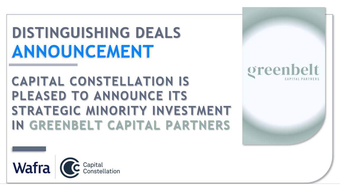 Greenbelt Capital Partners Receives Strategic Investment from Wafra and ...